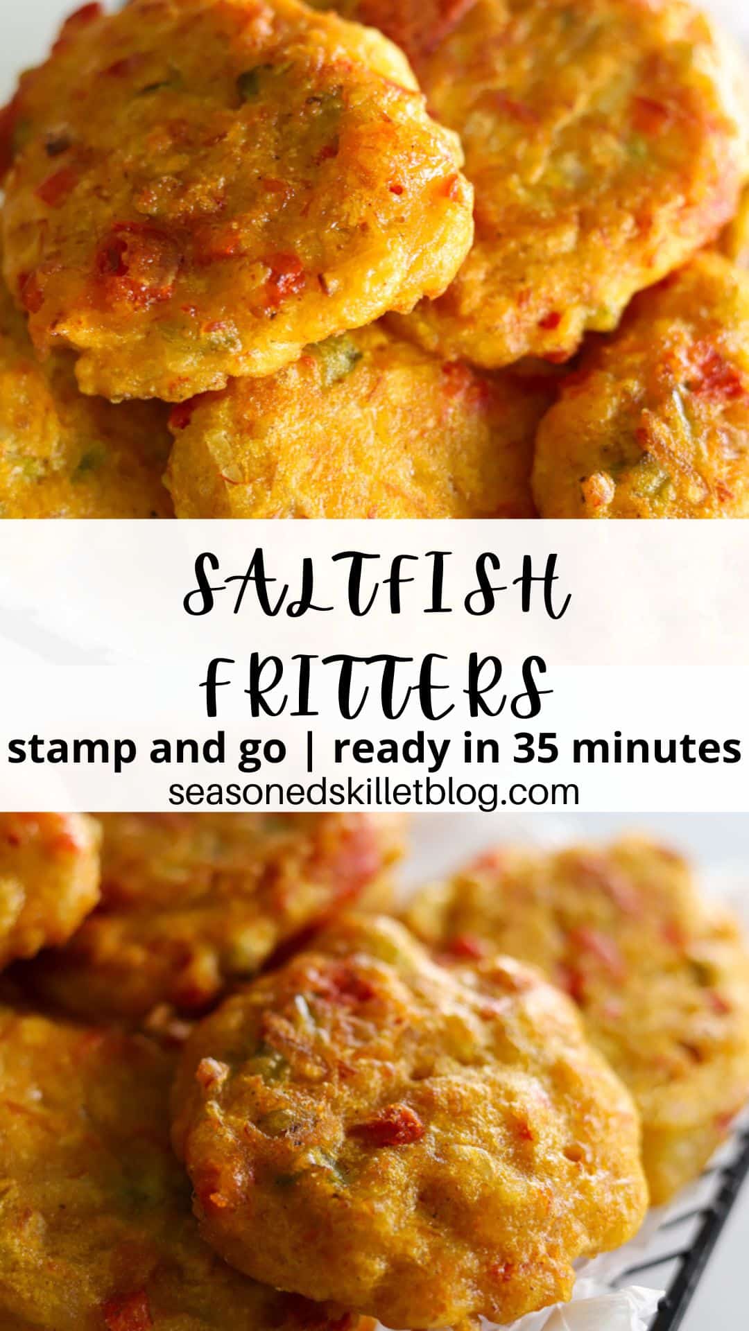 Jamaican Saltfish Fritters - The Seasoned Skillet - Jamaican Recipes ...