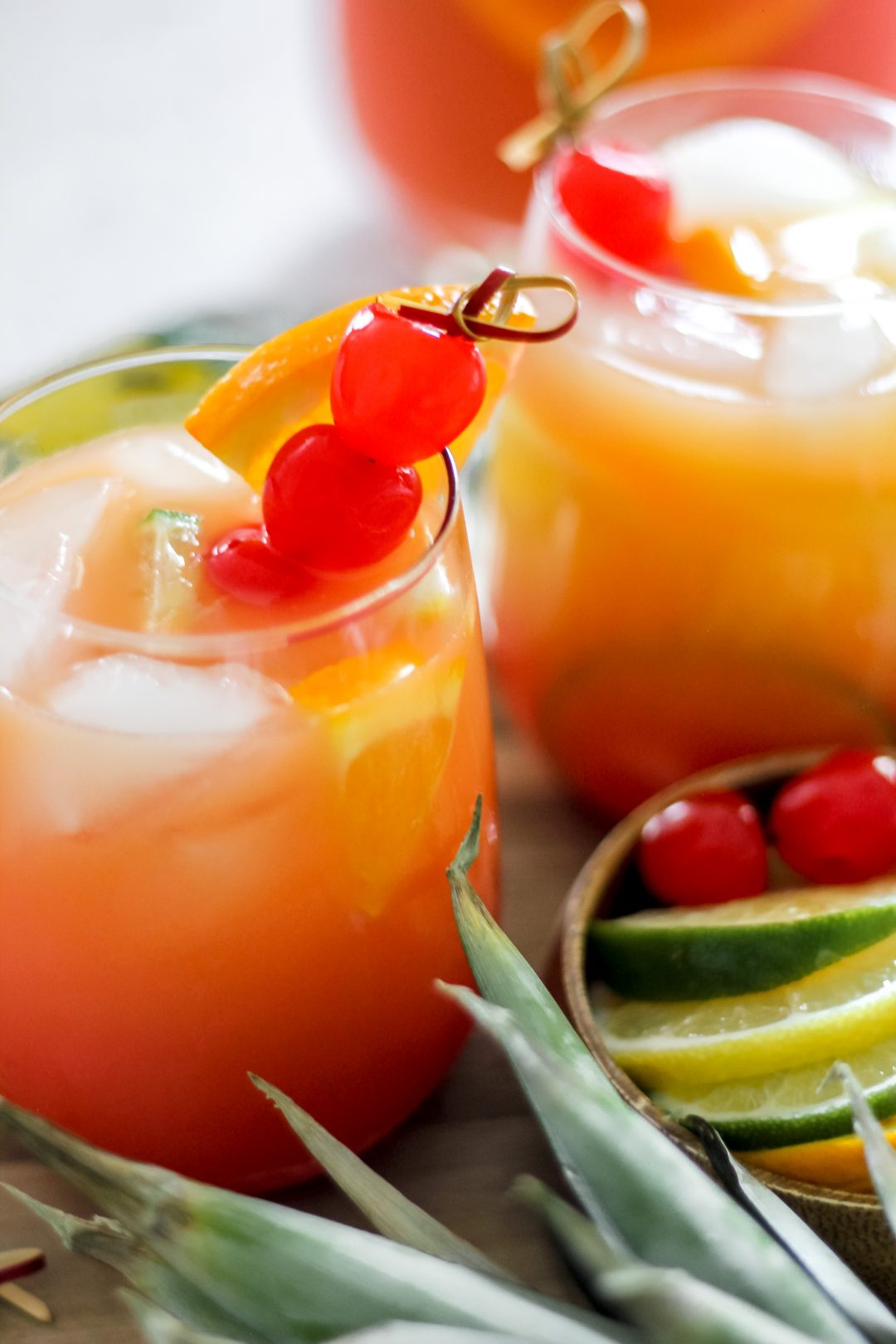 Tropical Rum Punch (+ Non-Alcoholic Punch Recipe) - The Seasoned Skillet