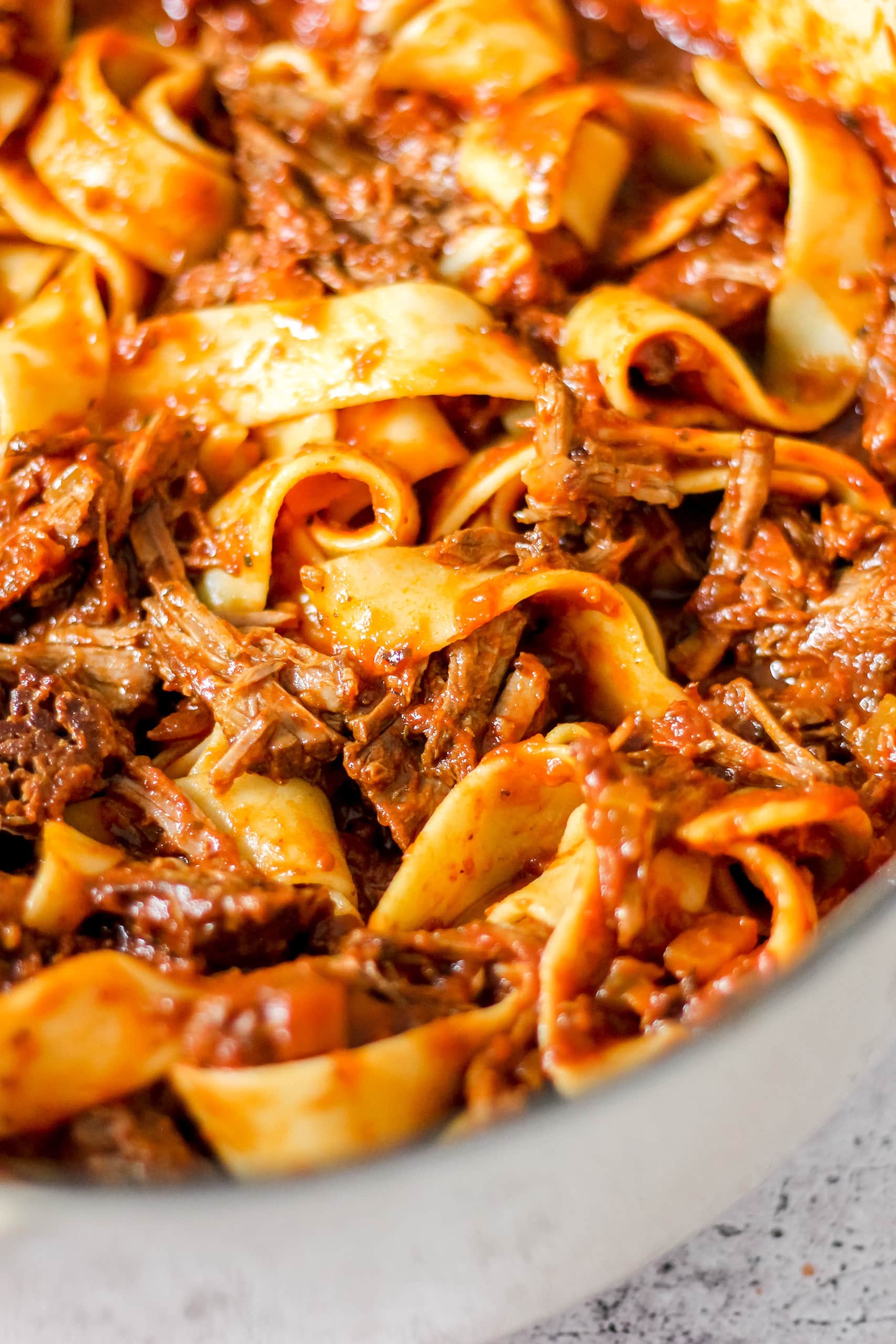 Slow Cooked Beef Ragu with Pappardelle - The Seasoned Skillet Slow Cooked Beef Ragu with Pappardelle - The Seasoned Skillet