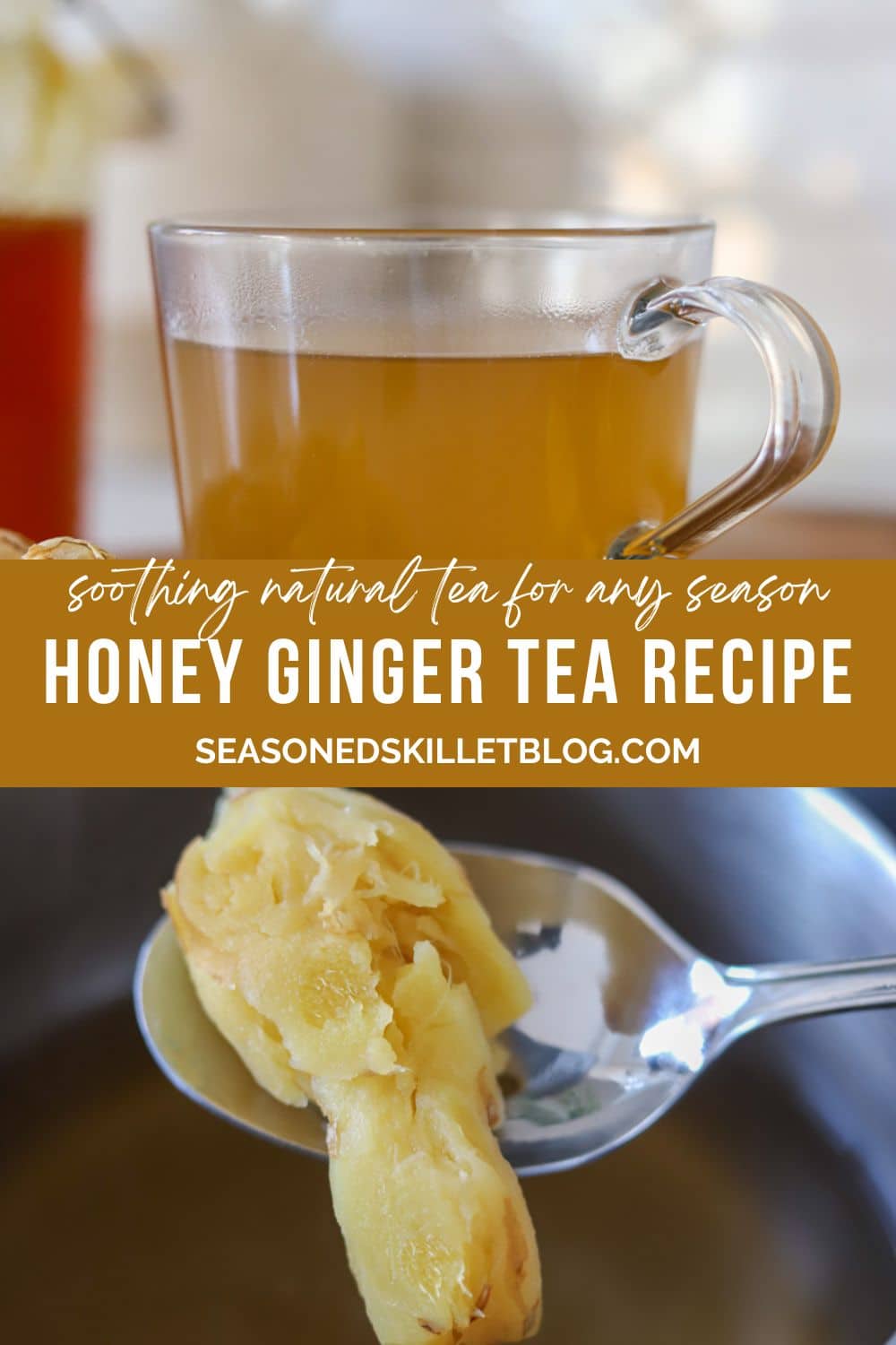 Honey Ginger Tea Recipe - The Seasoned Skillet - Jamaican Recipes & Meals made Simple