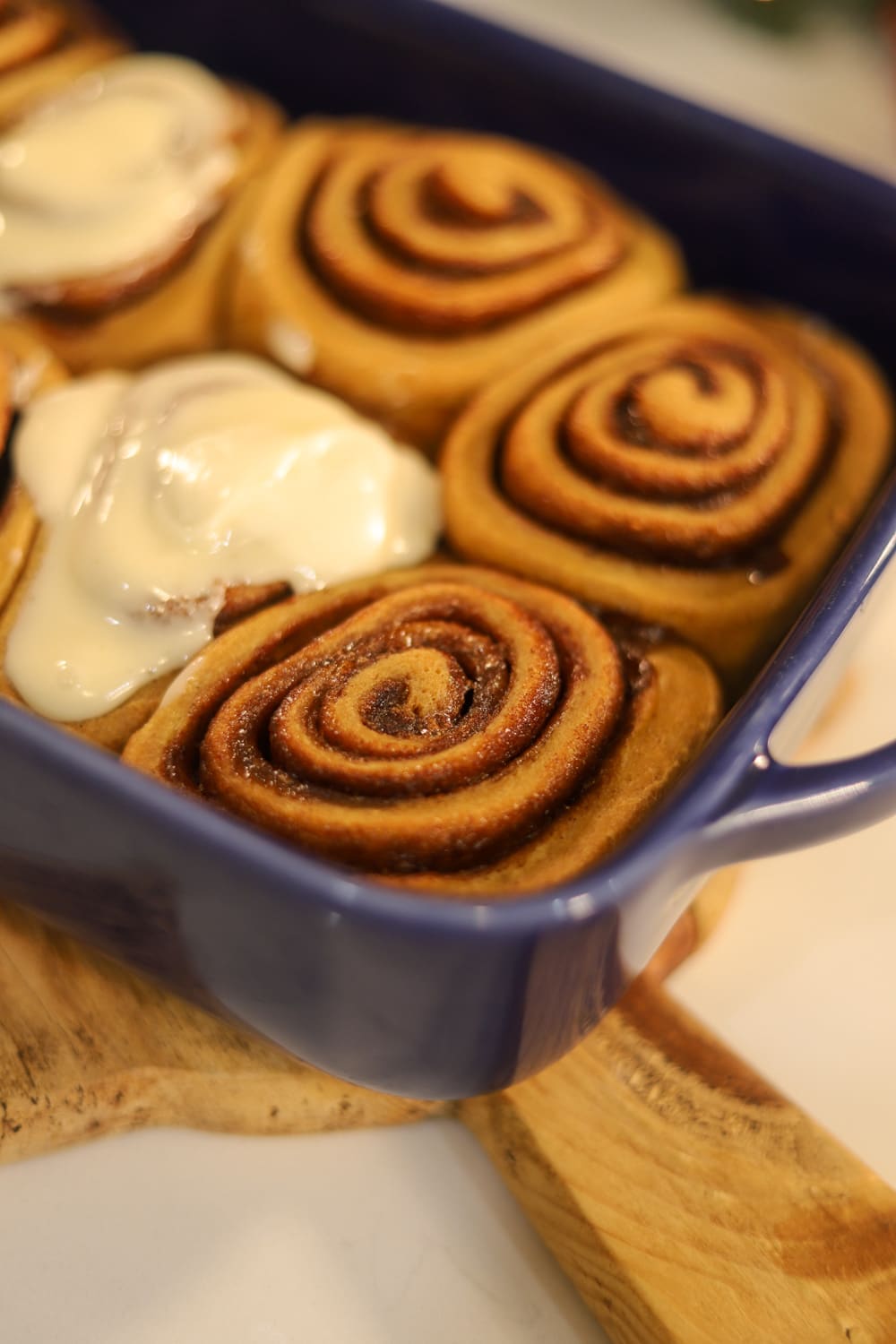 Gingerbread Cinnamon Rolls - The Seasoned Skillet