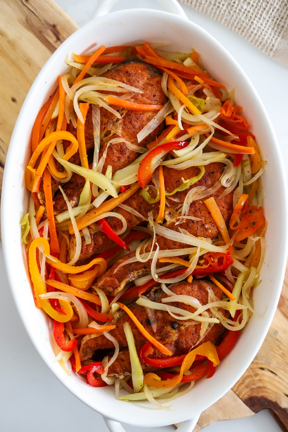 Escovitch Salmon - The Seasoned Skillet